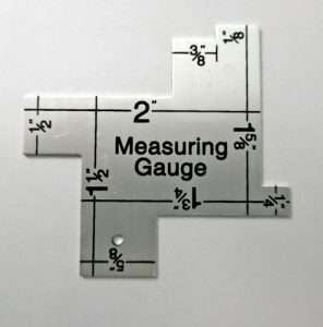 Regolo per cuciture in inch, 14 in 1 measuring gauge, collins | Tombolo ...